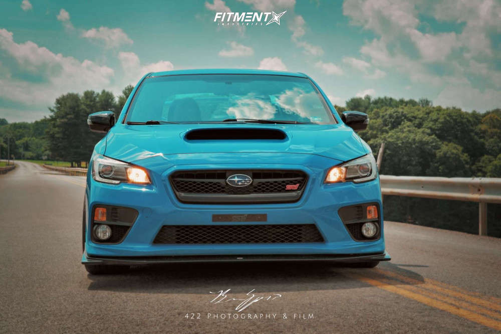 2016 Subaru WRX STI Series.HyperBlue with 18x9.5 MST Mt01 and Firestone ...