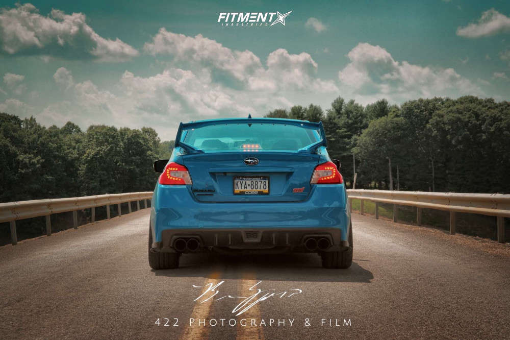 2016 Subaru WRX STI Series.HyperBlue with 18x9.5 MST Mt01 and Firestone ...