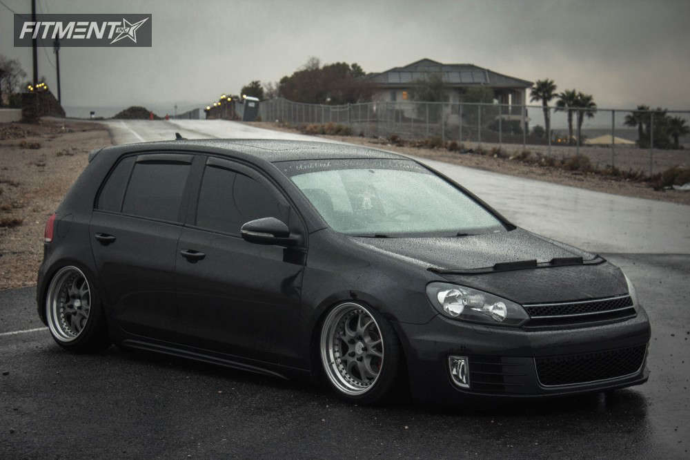 2012 Volkswagen GTI Base with 17x9.5 Racing Hart and Ohtsu 205x40 on ...