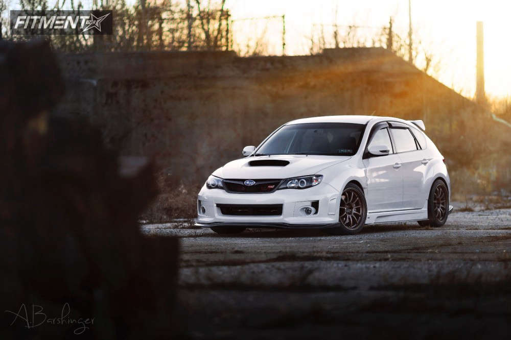 2013 Subaru WRX STI Sport-tech with 18x9.5 Work Emotion 11R and ...