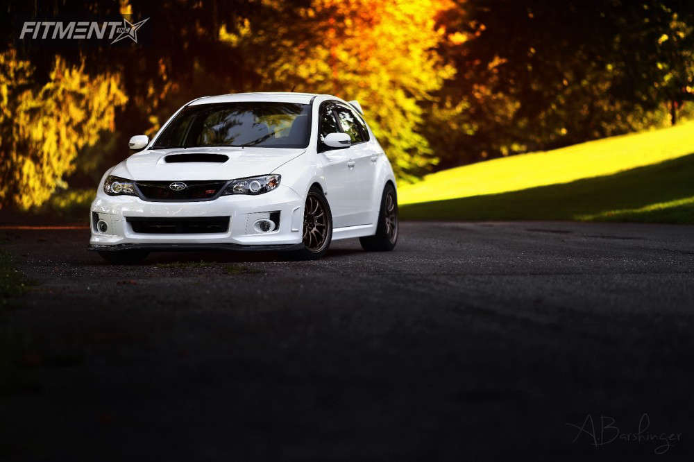 2013 Subaru WRX STI Sport-tech with 18x9.5 Work Emotion 11R and ...