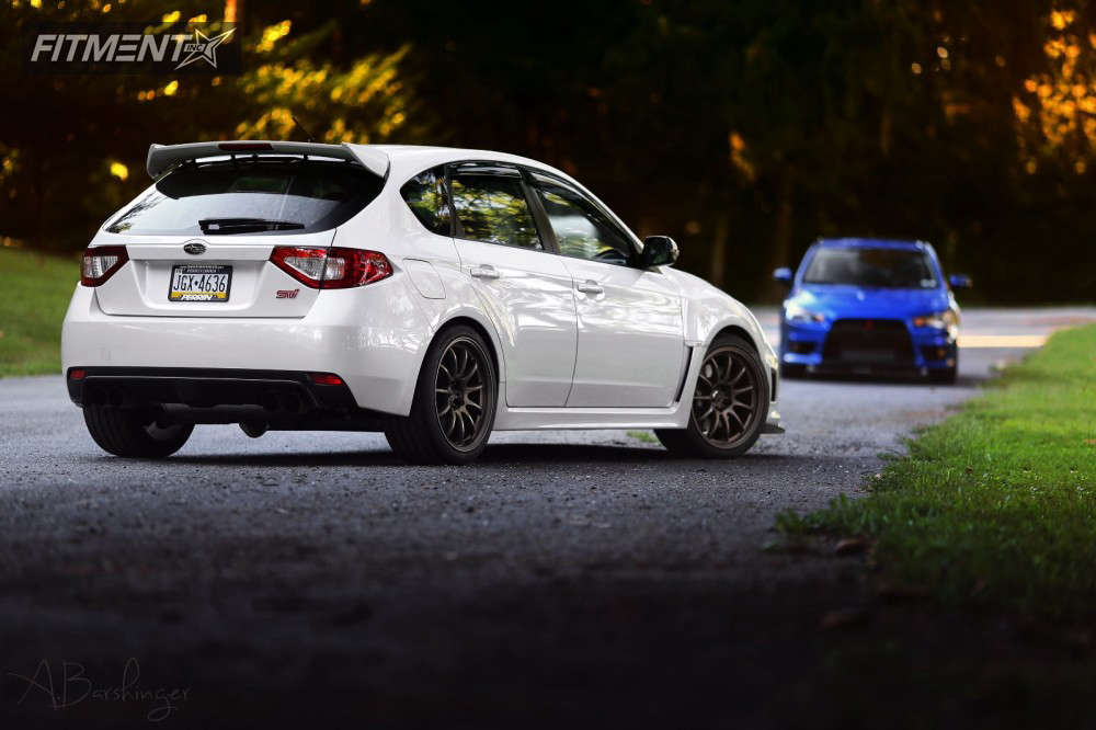 2013 Subaru WRX STI Sport-tech with 18x9.5 Work Emotion 11R and ...