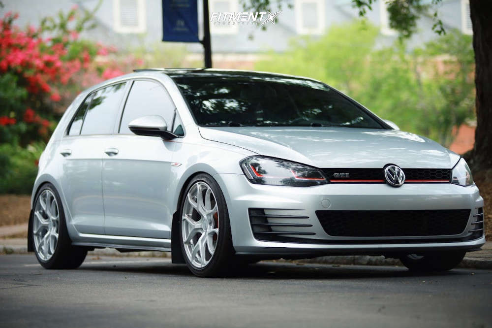 2016 Volkswagen GTI SE with 19x8.5 APR A01 and Goodyear 235x40 on ...
