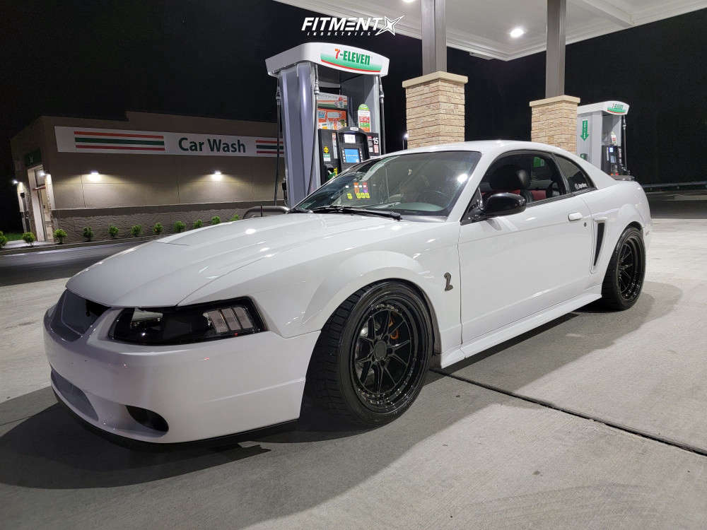 2001 Ford Mustang SVT Cobra with 18x9.5 Aodhan Ds08 and Falken 275x35 on Lowering Springs ...