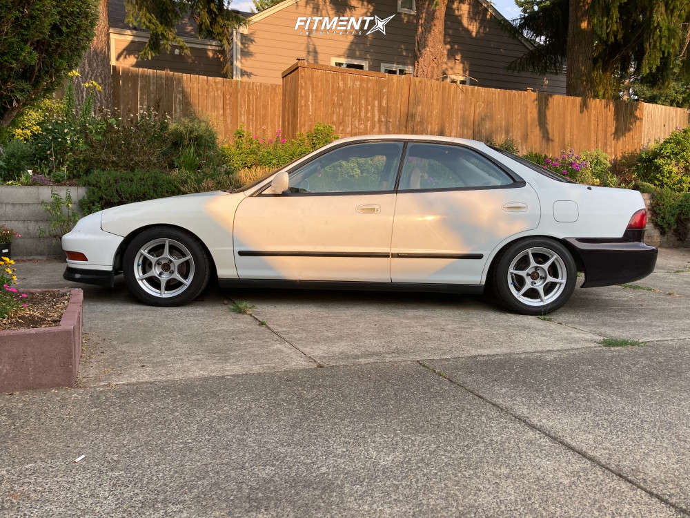 1994 Acura Integra LS with 15x7 Kosei K1 and Nitto 205x50 on Coilovers ...