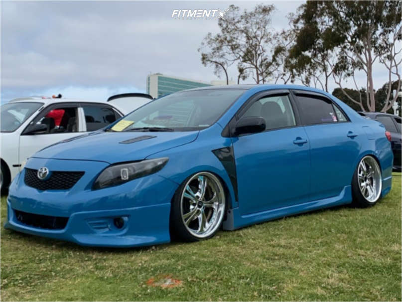 2009 Toyota Corolla S with 18x9 Weds Cerberus Iii and Achilles 215x35 ...