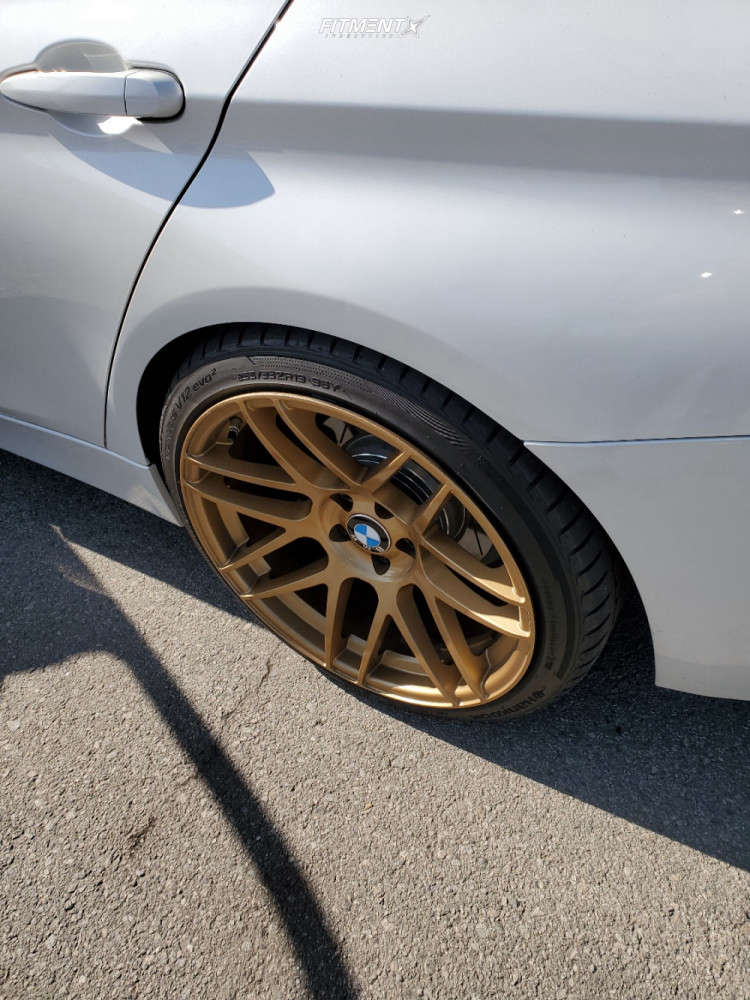 2016 BMW 328i Base with 19x8.5 ESR Rf1 and Hankook 225x30 on Stock ...