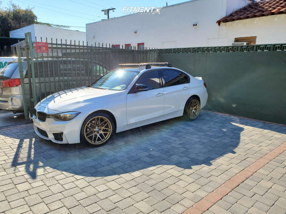 2016 BMW 328i Base with 19x8.5 ESR Rf1 and Hankook 225x30 on Stock ...
