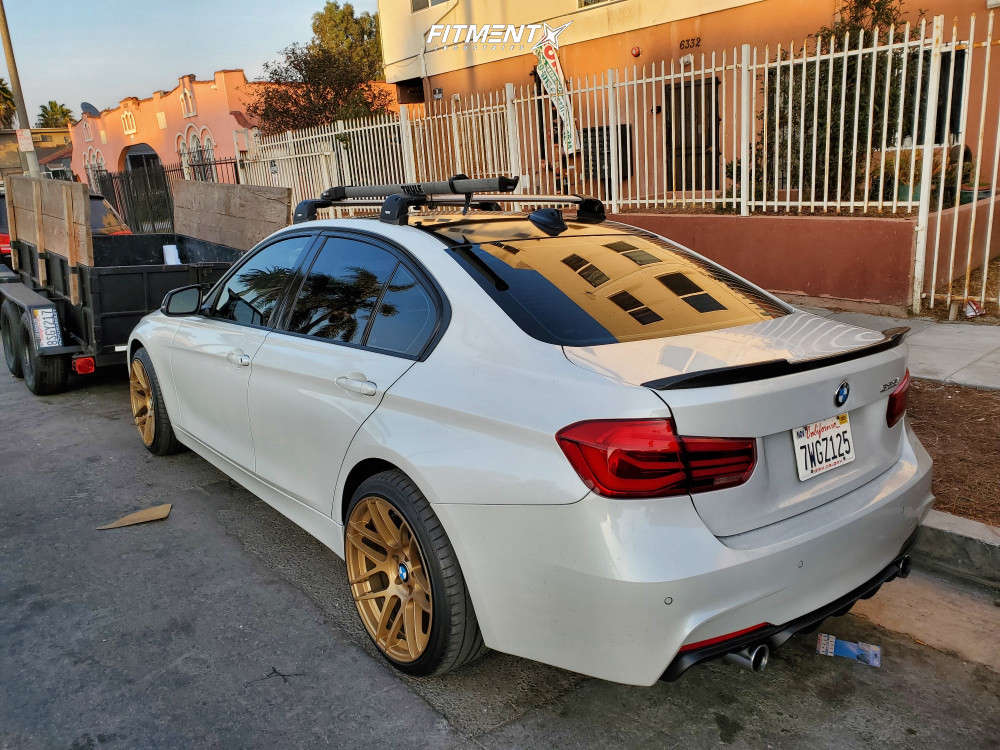 2016 BMW 328i Base with 19x8.5 ESR Rf1 and Hankook 225x30 on Stock ...