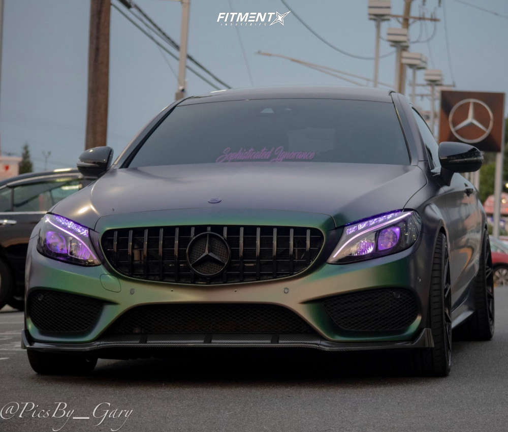 2017 Mercedes-Benz C300 4Matic Sport with 19x8.5 Verde Quantum and ...