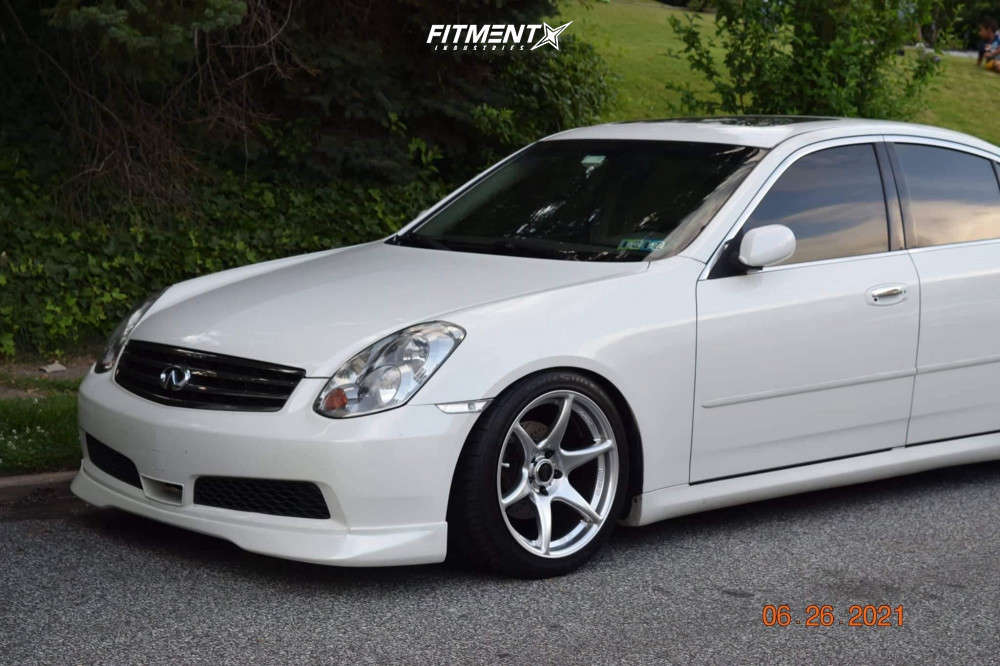 2005 INFINITI G35 X with 18x9.5 Kansei Tandem and Federal 245x55 on ...