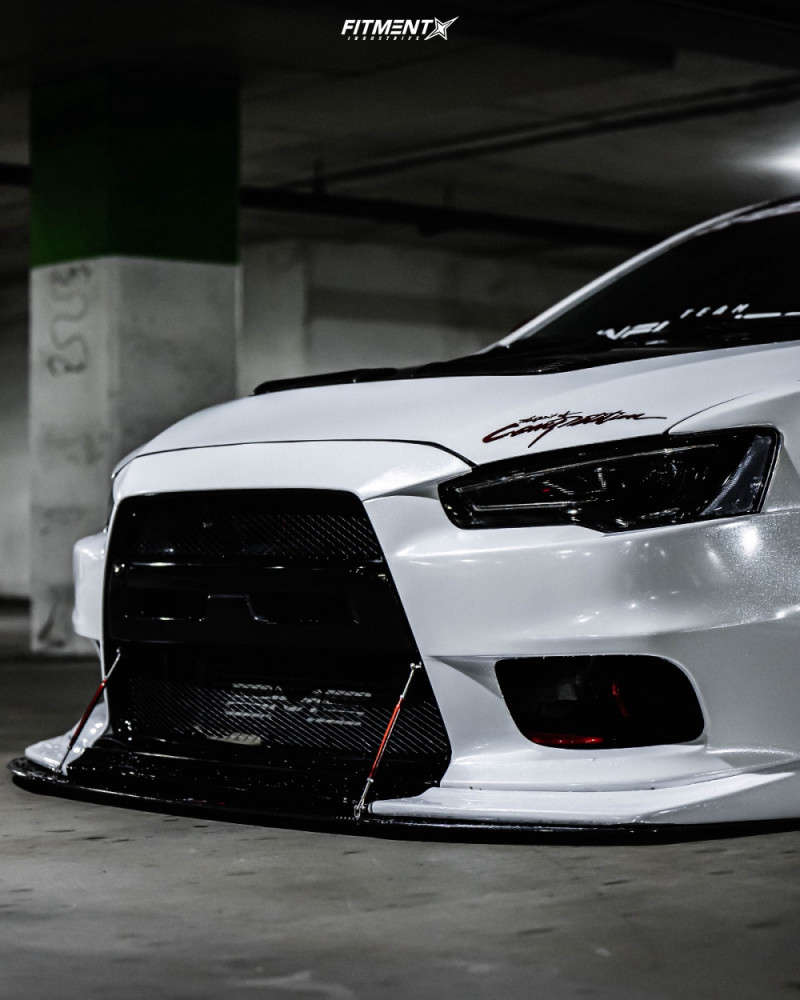 2010 Mitsubishi Lancer Evolution SE with 18x9.5 Cosmis Racing Xt-206r ...