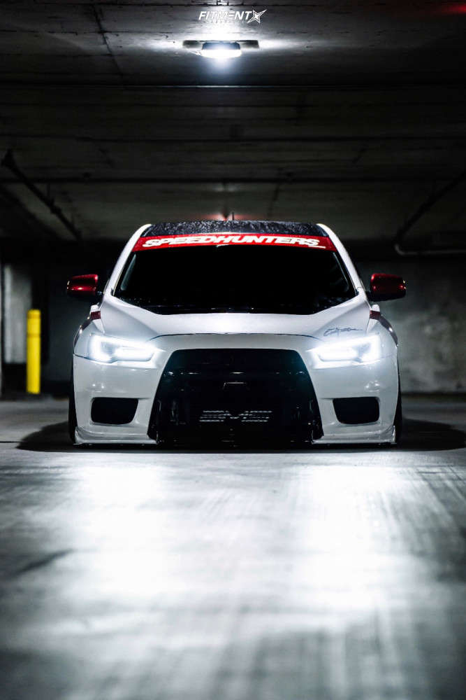 2010 Mitsubishi Lancer Evolution SE with 18x9.5 Cosmis Racing Xt-206r ...