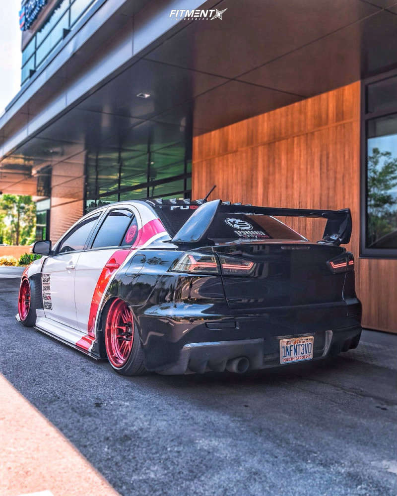 2010 Mitsubishi Lancer Evolution SE with 18x9.5 Cosmis Racing Xt-206r ...