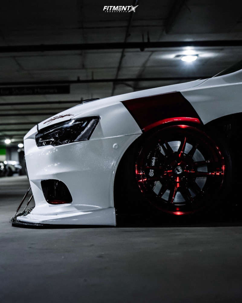 2010 Mitsubishi Lancer Evolution SE with 18x9.5 Cosmis Racing Xt-206r ...