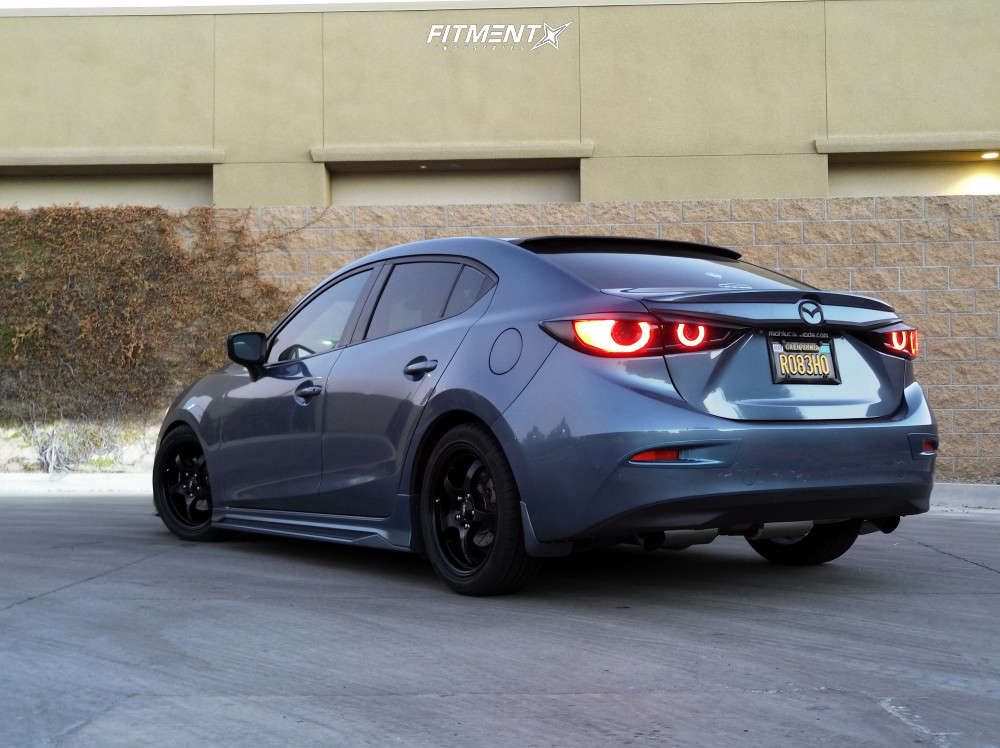 2015 Mazda 3 I Sport with 17x7 Motegi Mr131 and Vercelli 215x45 on ...