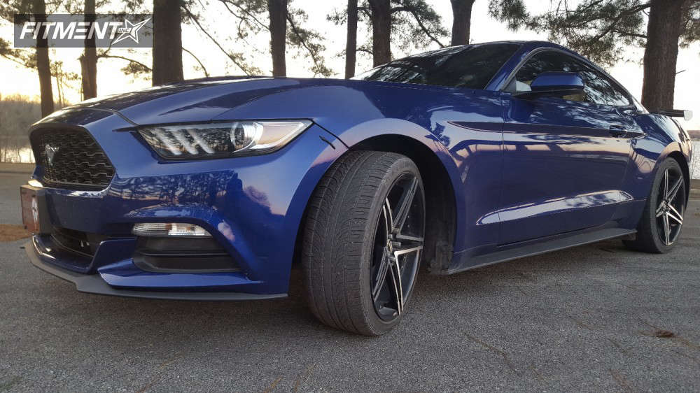 2015 Ford Mustang V6 with 20x8.5 Spec-1 Sp-5 and Nexen 275x35 on Stock ...