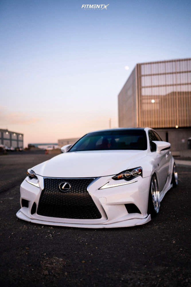 2016 Lexus IS300 F Sport with 19x9.5 Work Brombacher and Federal 215x35 ...