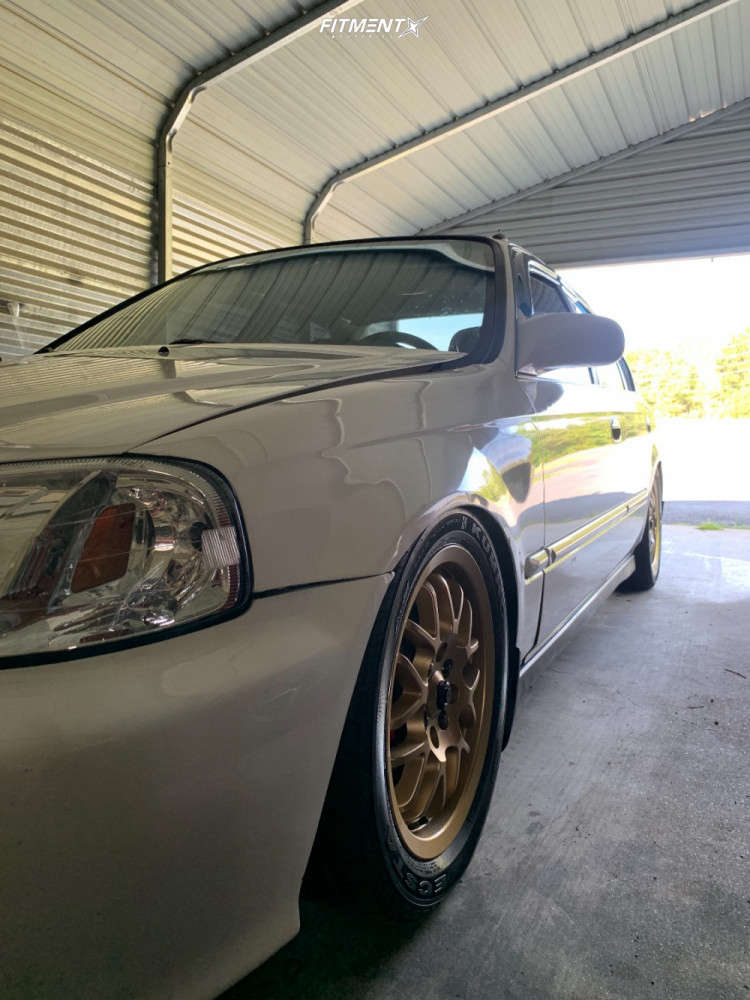 1996 Honda Civic EX with 15x6.5 Rota MSR and Kumho 205x50 on Coilovers ...