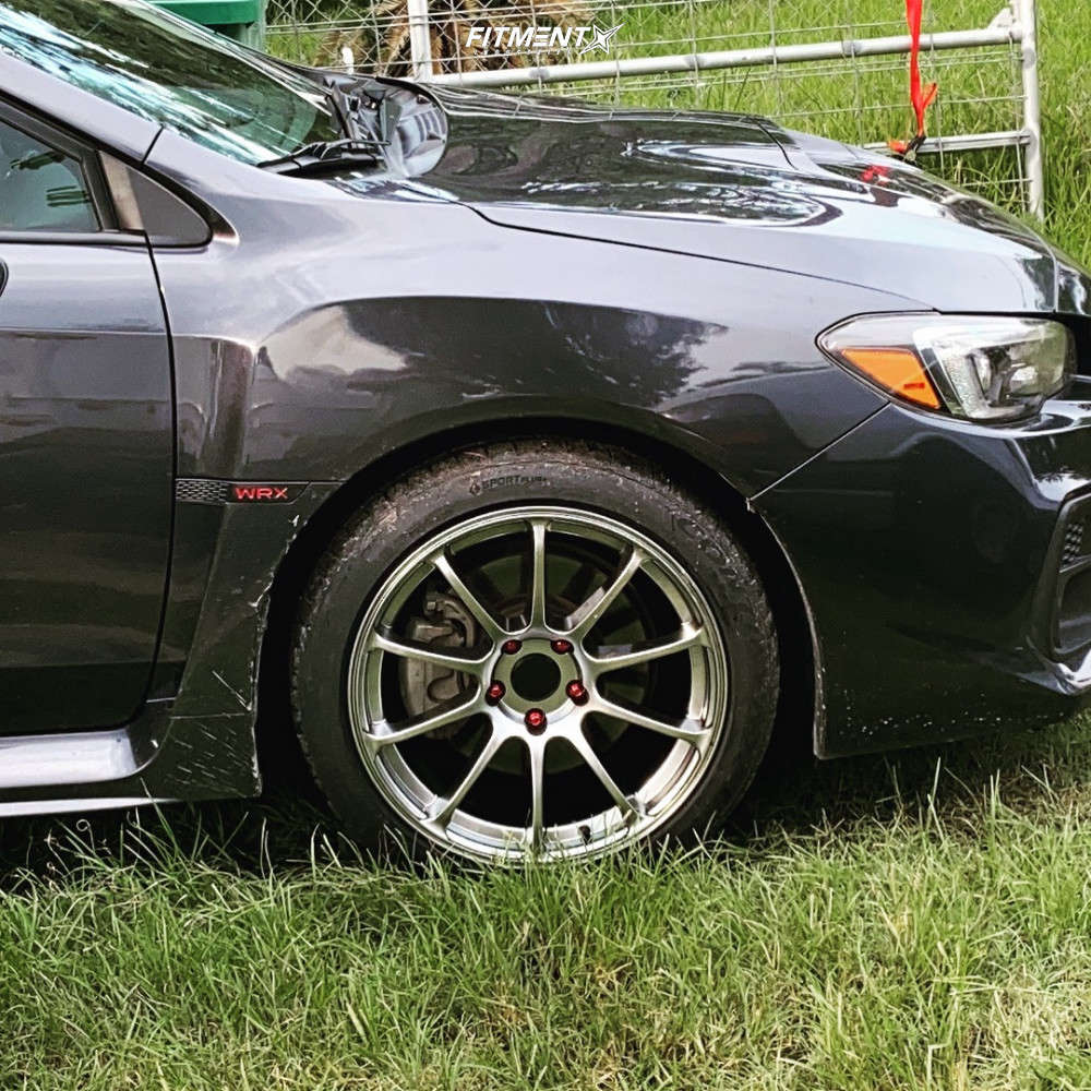 2018 Subaru WRX Limited with 18x9.5 AVID1 AV27 and Continental 245x40 ...