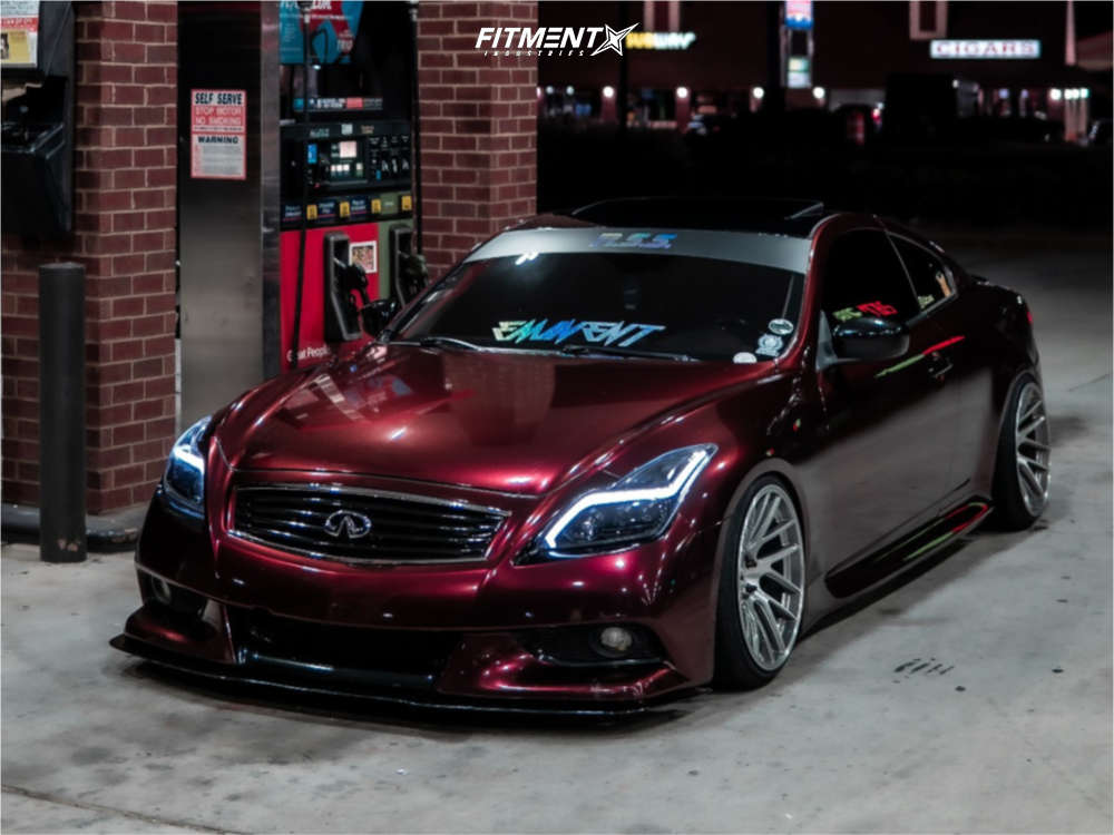 2008 INFINITI G37 Sport with 19x10 Anovia Elder and Delinte 235x35 on ...