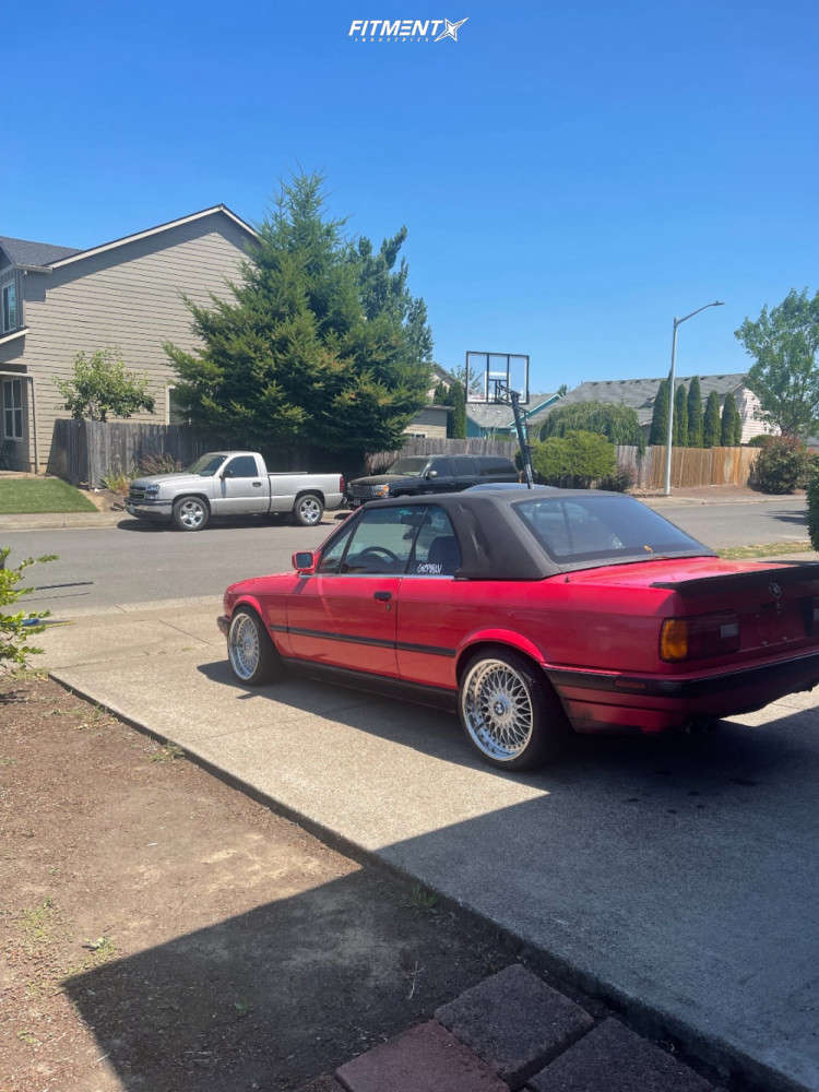 1991 BMW 325i Base with 17x8 BBS Style 5 and Legend Uhp 205x40 on ...
