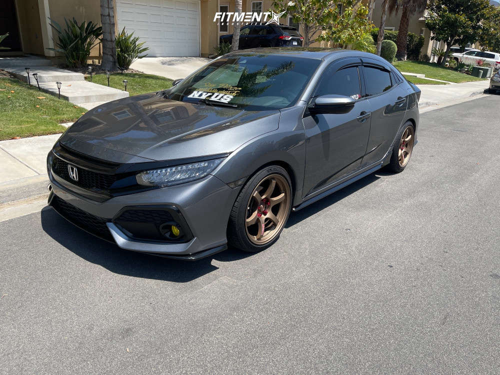 2017 Honda Civic Sport Touring with 18x9.5 Gram Lights 57dr and ...