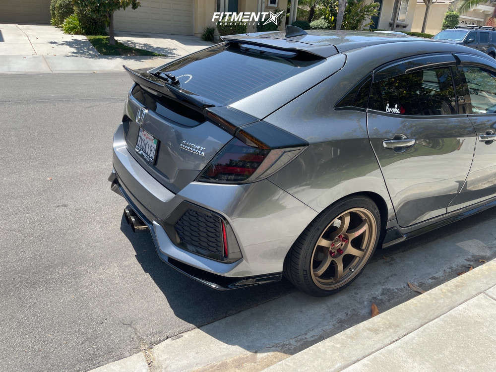 2017 Honda Civic Sport Touring with 18x9.5 Gram Lights 57dr and ...