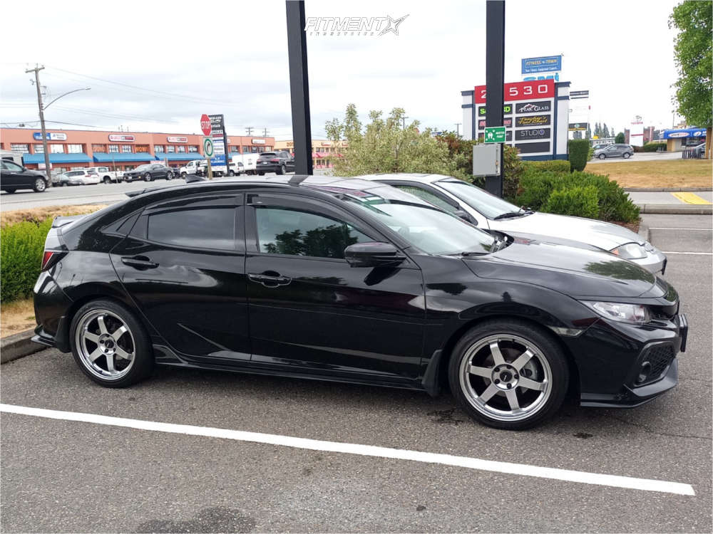 2017 Honda Civic Sport with 18x8 AVID1 AV6 and Continental 235x40 on ...