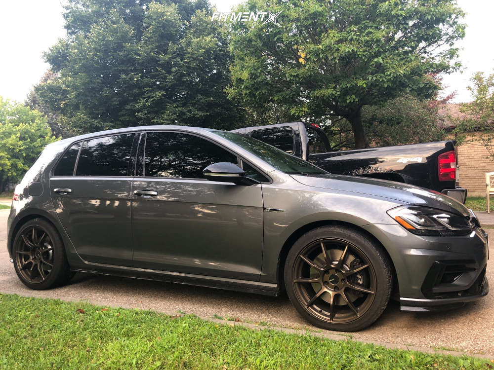 2019 Volkswagen Golf R Base with 18x8.5 Enkei Ts9 and Goodyear 235x40 ...
