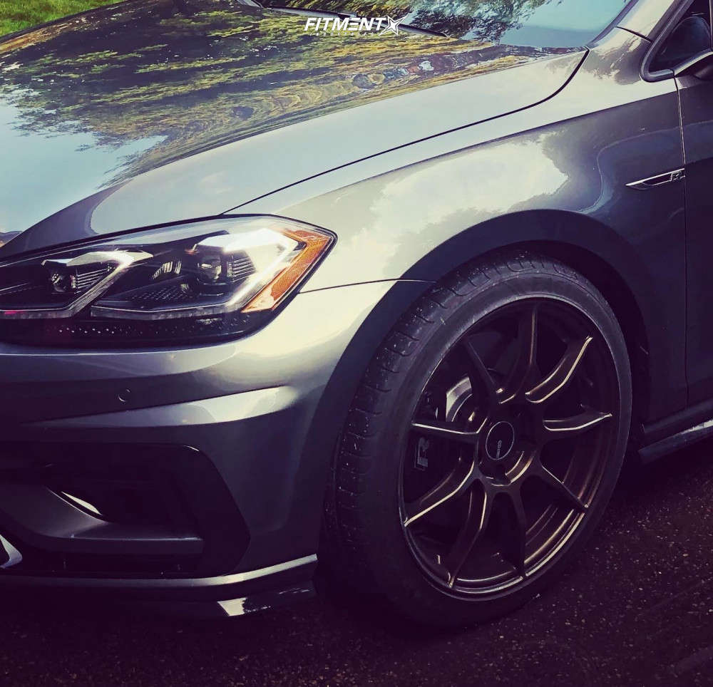 2019 Volkswagen Golf R Base with 18x8.5 Enkei Ts9 and Goodyear 235x40 ...