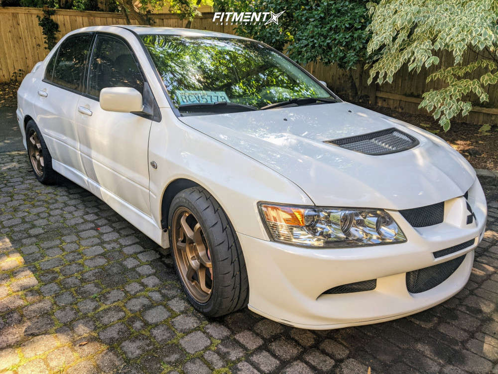 2003 Mitsubishi Lancer Evolution with 17x8.5 Motegi Mr145 and Firestone ...