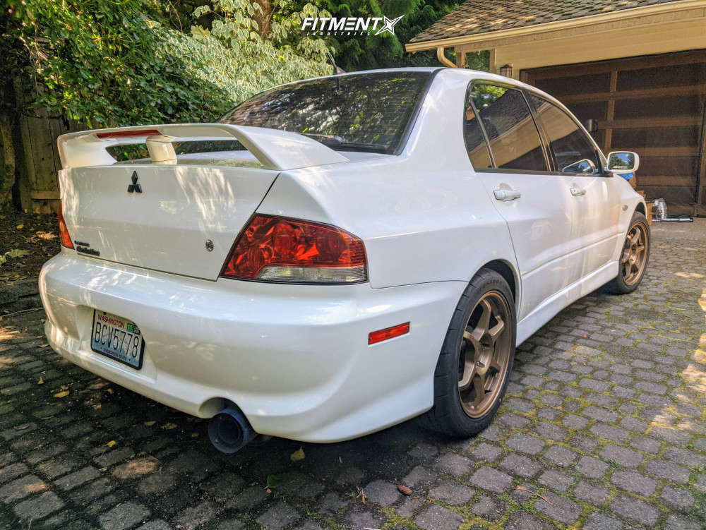 2003 Mitsubishi Lancer Evolution with 17x8.5 Motegi Mr145 and Firestone ...