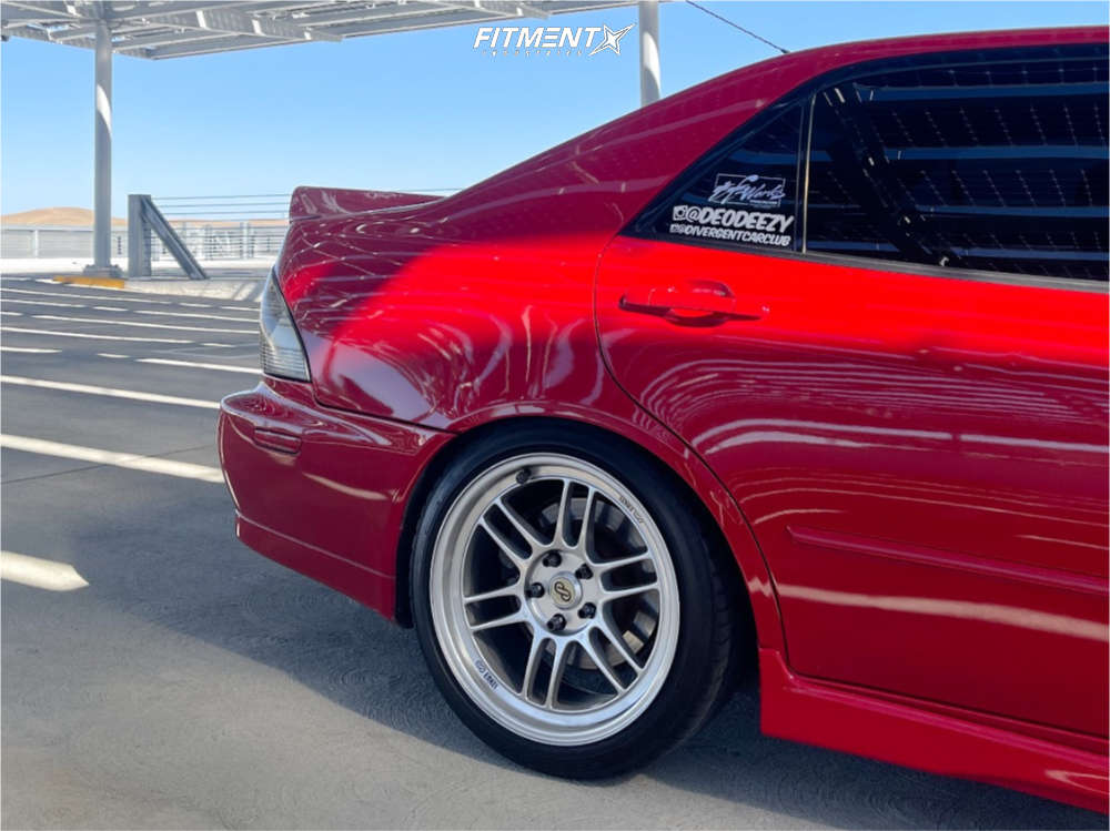 2002 Lexus IS300 E-Shift 4dr Sedan (3.0L 6cyl 5A) with 18x9 Enkei Rpf1 ...