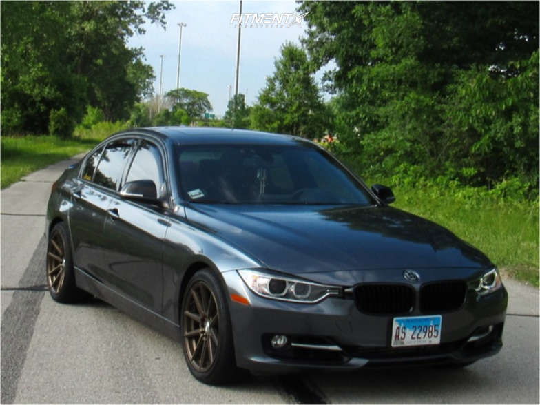 2012 BMW 335i Base with 18x8.5 F1R F27 and Toyo Tires 245x35 on Stock ...