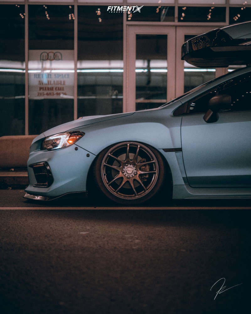 2019 Subaru WRX Limited with 18x9.5 Work Emotion Cr Kiwami and Nankang ...