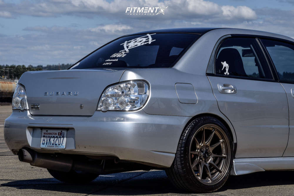 2004 Subaru WRX Base with 18x9.5 Konig Dekagram and Cooper 235x40 on ...