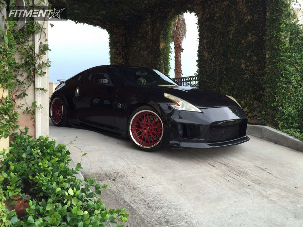 2009 Nissan 370Z Base with 19x11 Work VS XX and Michelin 235x35 on ...