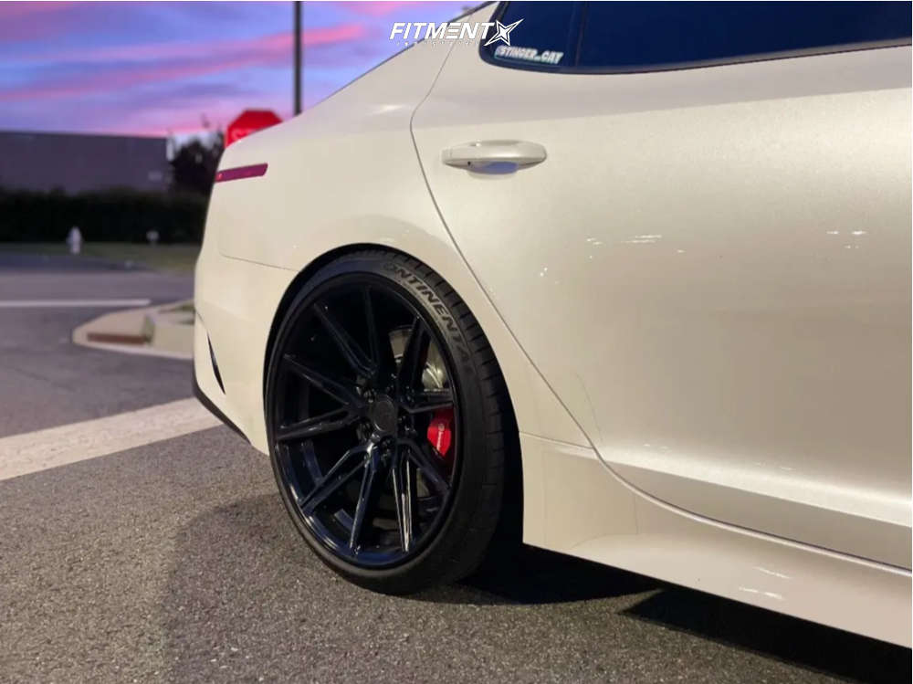 2019 Kia Stinger GT1 with 20x9 Niche Gemello and Continental 245x35 on Lowering Springs ...