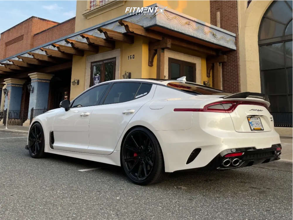 2019 Kia Stinger GT1 with 20x9 Niche Gemello and Continental 245x35 on Lowering Springs ...