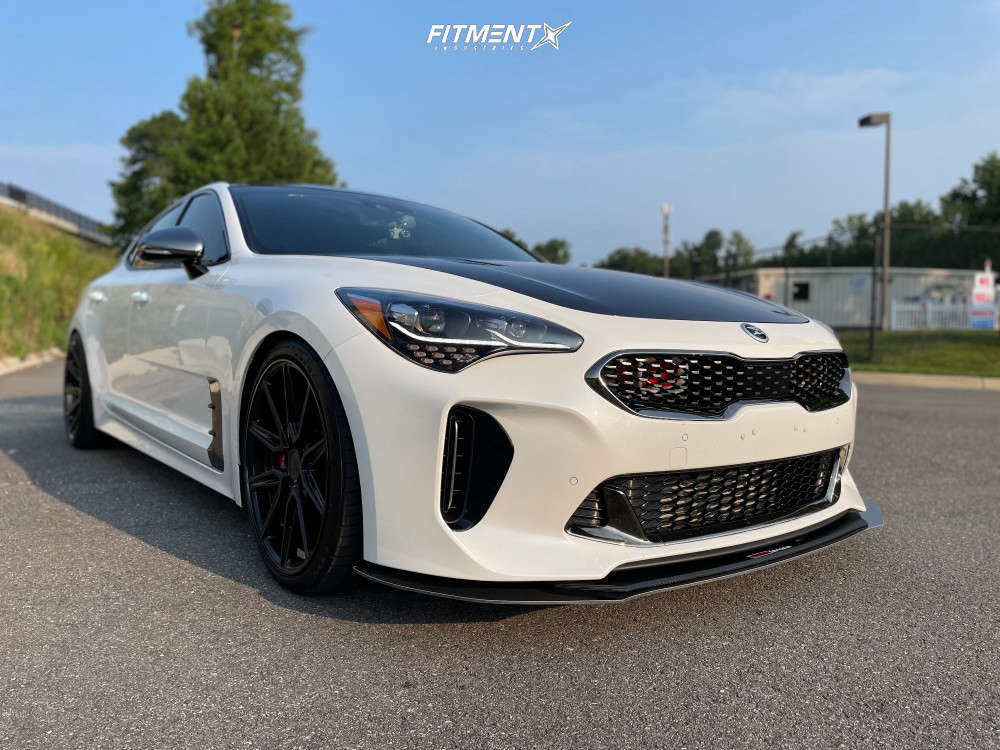 2019 Kia Stinger GT1 with 20x9 Niche Gemello and Continental 245x35 on Lowering Springs ...