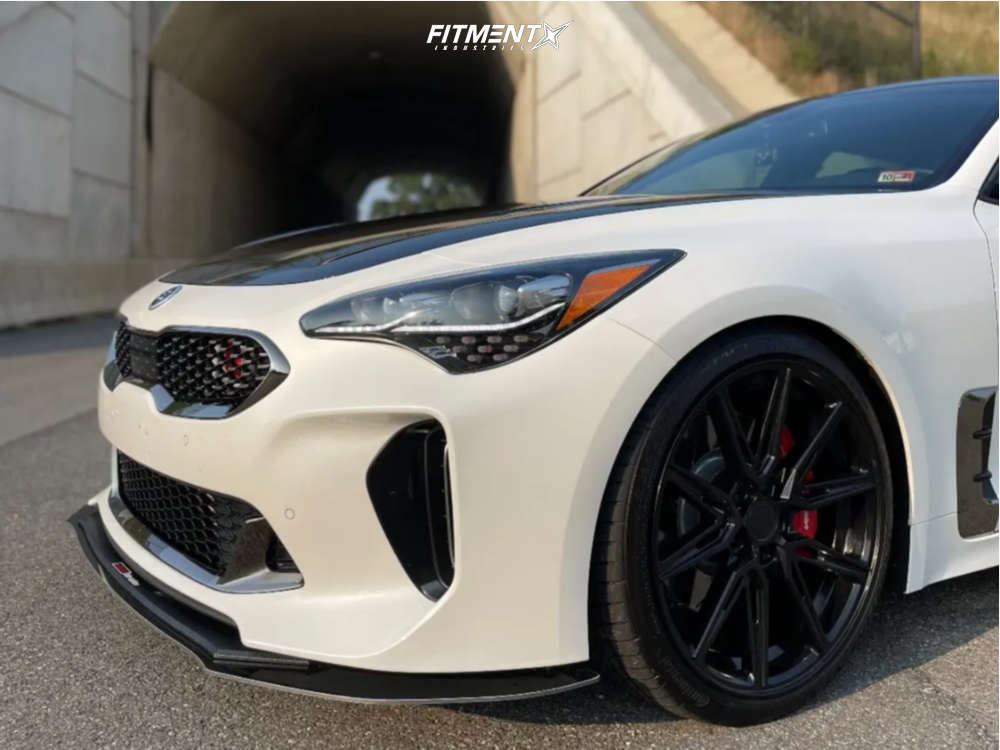 2019 Kia Stinger GT1 with 20x9 Niche Gemello and Continental 245x35 on Lowering Springs ...