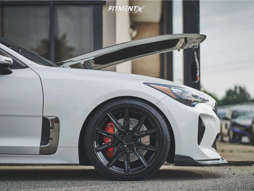 2019 Kia Stinger GT1 with 20x9 Niche Gemello and Continental 245x35 on Lowering Springs ...