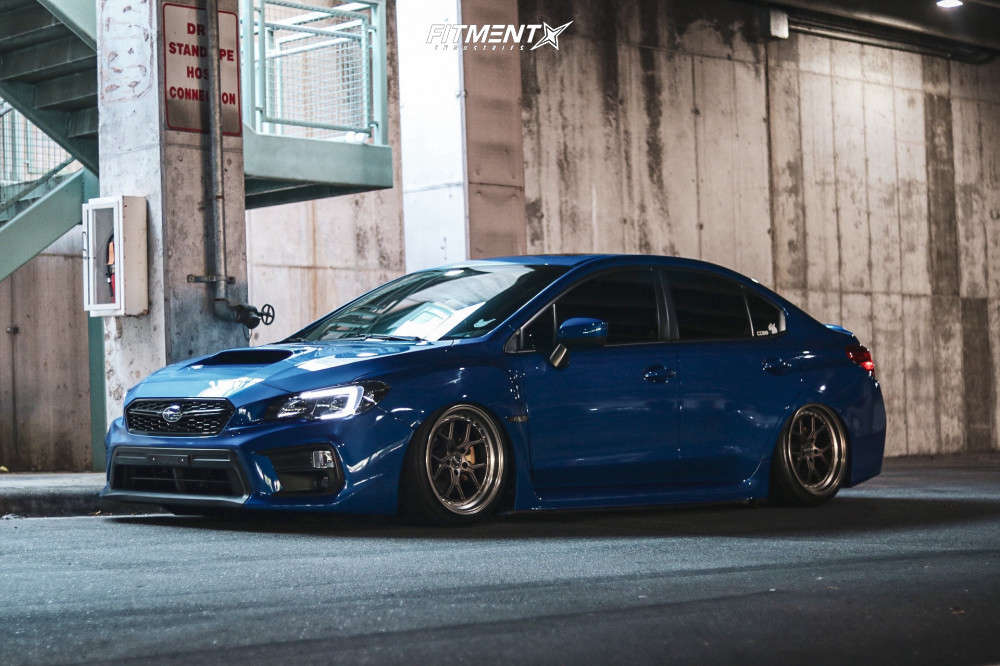 2020 Subaru WRX Premium with 18x9.5 ESR Cs2 and Ironman 225x40 on Air ...
