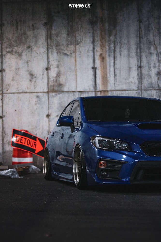 2020 Subaru WRX Premium with 18x9.5 ESR Cs2 and Ironman 225x40 on Air ...