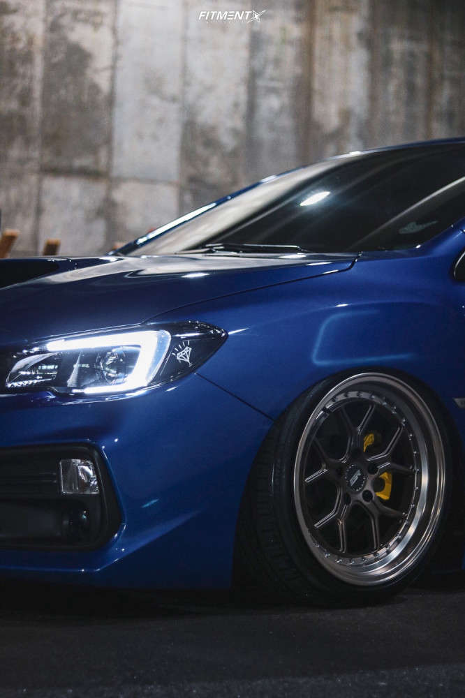 2020 Subaru WRX Premium with 18x9.5 ESR Cs2 and Ironman 225x40 on Air ...