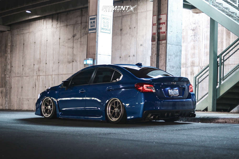 2020 Subaru WRX Premium with 18x9.5 ESR Cs2 and Ironman 225x40 on Air ...
