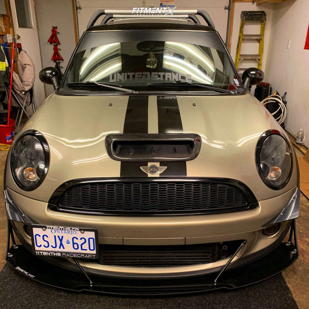 2007 Mini Cooper S with 17x9 ESM 015 and Nankang 205x40 on Coilovers ...