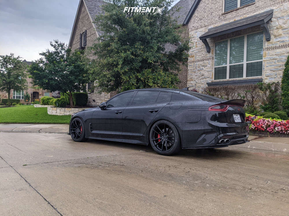 2019 Kia Stinger GT2 with 20x9 Velgen Vf5 and Yokohama 245x35 on Lowering Springs | 1825590 ...