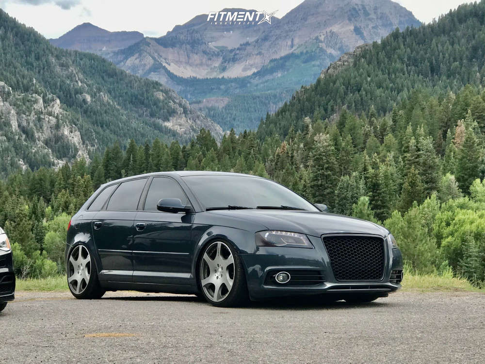 2011 Audi A3 TDI with 19x8.5 MRR Vp3 and Pirelli 225x35 on Coilovers ...